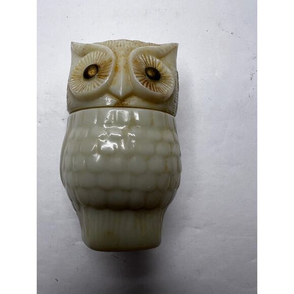 Avon | Other | Vintage Avon Milk Glass Owl Authentic Rare Cream ...